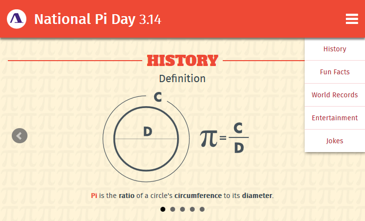 ACG National Pi Day Interactive Infographic